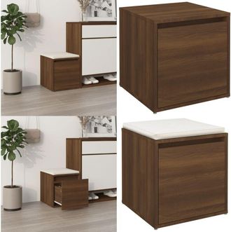 vidaXL Schubladenbox Braun Eichen-Optik 40,5x40x40 cm Holzwerkstoff - Schubladenbox, Schubladenbox, Werkzeugkasten, Werkzeugtruhe, Werkzeugaufbewahrung