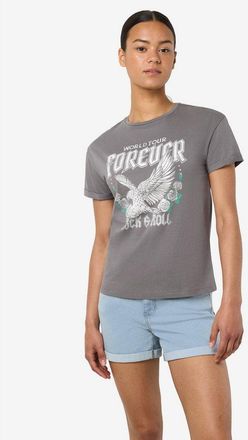 Noisy May Kurzarmshirt NMBRANDY FRONTPRINT S/S TOP JRS NOOS