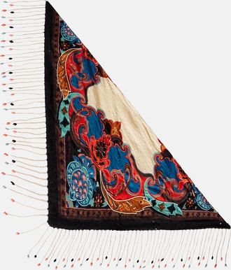 Etro Foulard en soie imprim&eacute; &agrave; ornement