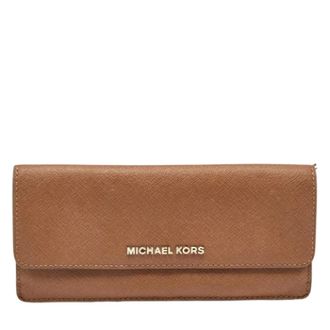 Michael Kors Pre-owned Cuir petite-maroquinerie - Femme - Pre-owned - Brun - Taille: ONE Size