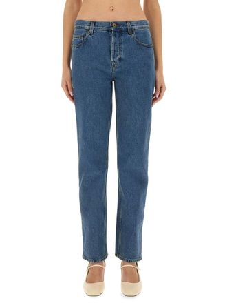 Burberry Straight Fit Denim Jeans - Blue