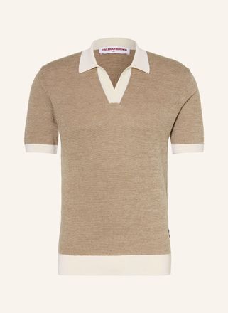 Orlebar Brown Orlebar Brown Strick-Poloshirt Horton beige