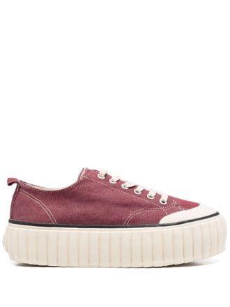 Diesel baskets &agrave; semelle &eacute;paisse - Rouge
