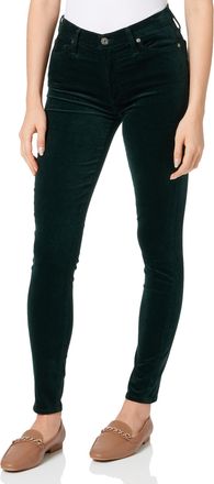 7 For All Mankind HW Skinny Velvet Hunter Green