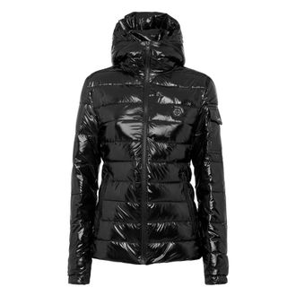 Philipp Plein High Shine Hooded Daunenjacke - - Jackets - Damen - Schwarzk - XS