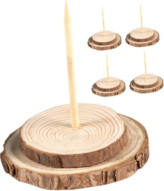 Angoily 5 St&uuml;ck Weihnachtsbaumst&auml;nder aus Massivholz Stabiler Baumfu&szlig; mit Sockel 9cm Durchmesser f&uuml;r K&uuml;nstliche Weihnachtsb&auml;ume Rustikaler Halter zur Weihnach