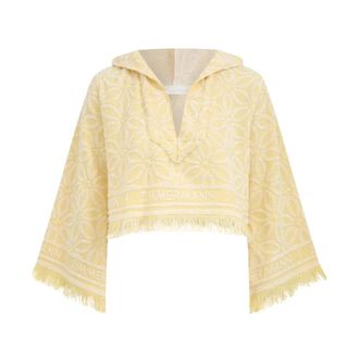Zimmermann Coco Towelling Hooded Top - - Sweatshirts & Hoodies - Damen - Gelb - XS