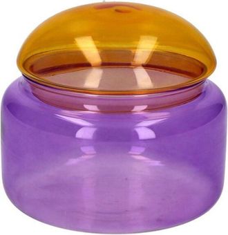 Gift Company Voile, Glasdose, M, Borosilikatglas, orange/lila, gs