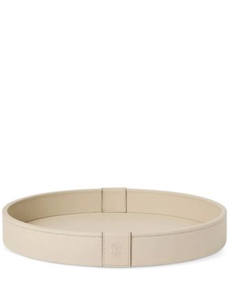 Brunello Cucinelli Tablett aus Leder - Nude