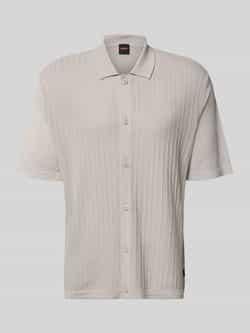 Boss Orange by Hugo Boss Poloshirt aus Leinen-Baumwoll-Mix