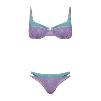 Os&eacute;ree Zweiteiliger Badeanzug mit Lurexfaden - - Swimwear - Damen - Lila - S