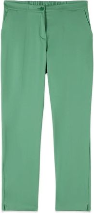 Oltre Femme, Pantalons, Vert, Taille: 50 FR Pantalon Chino en Coton