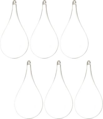 Pretyzoom 6 Stück Weihnachtsschmuck mit transparenten Kugeln aus Kunststoff - befüllbare Ornamente für Weihnachtsbaum und festliche Dekorationen