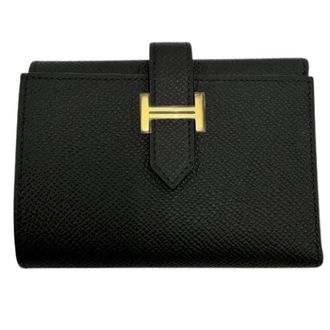 Herm&egrave;s Pre-owned Bearn Compact Epsom Wallet - - Pre-owned - Damen - Schwarzk - ONE SIZE