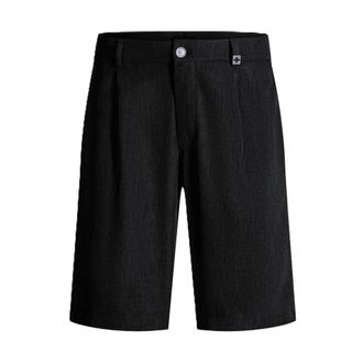 Strellson Leichte Stoffshorts mit Bundfalten - - Shorts - Herren - Schwarzk - W34