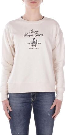 Ralph Lauren Femme, Sweatshirts et sweats &agrave; capuche, Beige, Taille: 42 FR Lauren Sweater