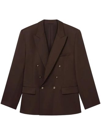 Casablanca blazer à revers pointus - Marron