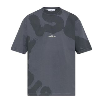 Stone Island Homme, Tops, Gris, Taille: XL Logo T-Shirt