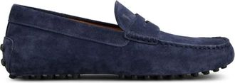 Tod's Tods Loafer - Moccasin-Style Blue Calfskin Flat Shoes - Gr. 6_5 - in Schwarz - f&uuml;r Damen