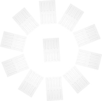 Lurrose 50 St&uuml;ck Antikollisionspolster F&uuml;r T&uuml;ren Antikollisionsstreifen Durchsichtige T&uuml;rpuffer Antikollisions Wandpolster Unsichtbare T&uuml;rstreifen Antisto&szlig;str