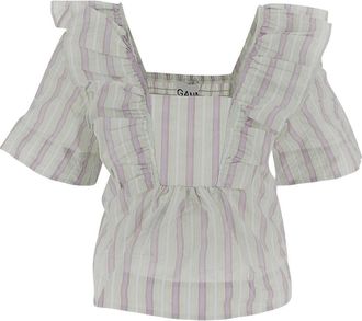 Ganni T-Shirt - Weiß