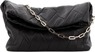 Reco Gesteppte Rombo Schultertasche - Schwarz