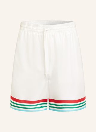 Casablanca Shorts Aus Seide weiss