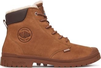 Palladium Schn&uuml;rstiefeletten Palladium Sp20 Cuff Lth Wp Wl 79067-291-M Braun