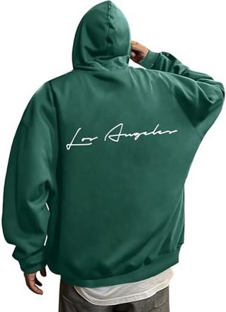 Generic Sweat a Capuche Homme Hooded Sweatshirt Sweats &agrave; Capuche Homme avec Imprim&eacute; Lettre, Id&eacute;al pour Le Confort Quotidien