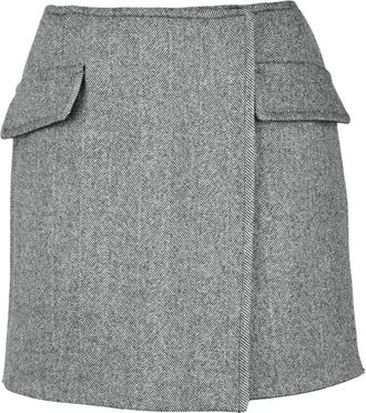 Sportmax Femme, Jupes, Gris, Taille: 38 FR Laccio Mini Skirt