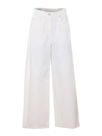 Brunello Cucinelli Casual Hose - Wei&szlig;