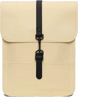 Rains Homme, Sacs, Beige, Taille: ONE Size Sac &agrave; dos &eacute;tanche en PU avec rabat
