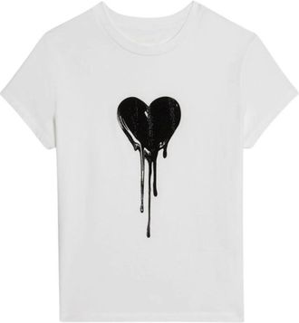 Zadig&Voltaire Femme, Tops, Blanc, Taille: 36 FR Walk T-shirt