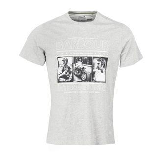 Barbour Steve McQueen Reel T-Shirt Grey Marl - - Tops - Herren - Grau - XL