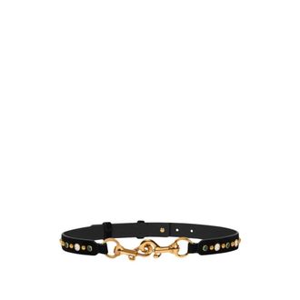 Etro Pony-Wildleder-G&uuml;rtel mit gemischten Nieten - - Accessories - Damen - Schwarzk - 85 CM