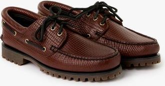 Timberland gekerbte Ledermokassins - braun