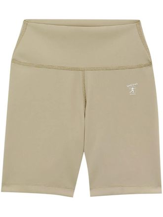 Sporty & Rich Radlerhose mit Logo-Print - Nude