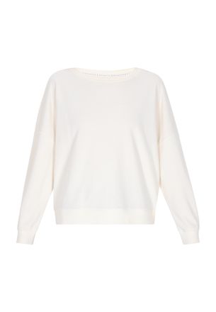 Dreimaster Dreimaster Sweatshirt Frauen cremewei&szlig; meliert