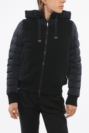 Moorer Nylon Puffer FLAVIA with Knit Inserts Moorer