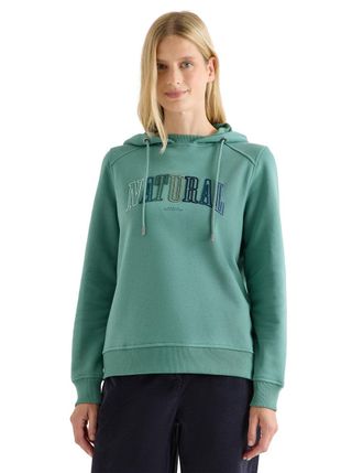 Cecil Damen 3017055 Hoodie mit Wording, Jewel Green, XL