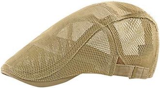 Generic Casquette &agrave; visi&egrave;re pour homme Taille 58 R&eacute;glable Summer Flat pour adultes Casquette respirante en maille Cabbie Beret Casquettes &agrave; visi&egrave;re Hommes, ka