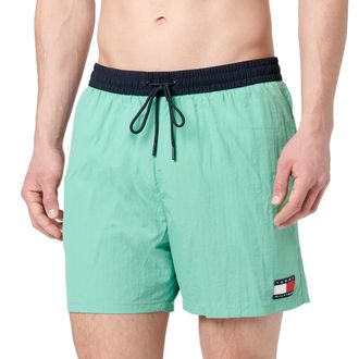 Tommy Hilfiger Herren Badehose Medium Drawstring mit Tunnelzug, Gr&uuml;n (Fort Green), XXL