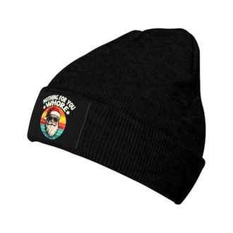 Generic Doux Tricot&eacute; Bonnet, Rien pour toi, Putain de P&egrave;re No&euml;l, Unisexe Chapeau dhiver Tricot&eacute;, Bonnet Hiver Chaud Tricot pour Cyclisme, Adultes, Ski