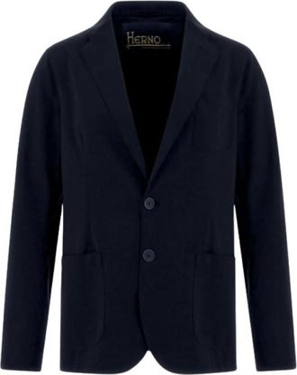 Herno Homme, Vestes, Bleu, Taille: XL Blazer Scuba L&eacute;ger
