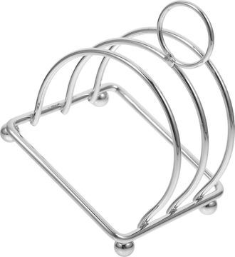 BESPORTBLE DIYEAH Edelstahl Toast Rack mit Mehrfachschlitzen Vielseitiger Brothalter f&uuml;r Scheiben und Laibe Stabiler Platzsparender K&uuml;chenst&auml;nder f&uuml;r Brot Toast 