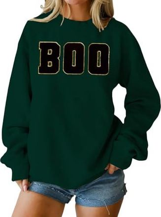 Generic Sweat-shirt pour femme - Imprim&eacute; graphique britannique - Haut surdimensionn&eacute; - Col rond - Manches longues - Automne - Hiver - D&eacute;contract&eacute; - Confortabl