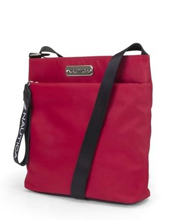 Nautica Diver Nylon Small Womens Crossbody Bag Purse with Adjustable Shoulder Strap, Bandoulière Femme, Rouge, Taille Unique