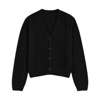 Arte Button-up Cardigan - - Knitwear - Herren - Schwarzk - S