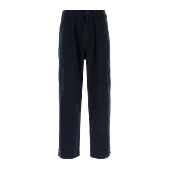 Nanam&iacute;ca Seiden-Nep-Baumwoll-Twill Deck Pants - - Trousers - Herren - Blau - W30