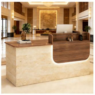 Generic LED-Lichtleiste f&uuml;r die Schublade der Rezeptionstheke Rezeptionstresen mit Theke Rezeptionstisch mit Stauraum Kassentresen f&uuml;r B&uuml;ro Einzelhandel Lobby